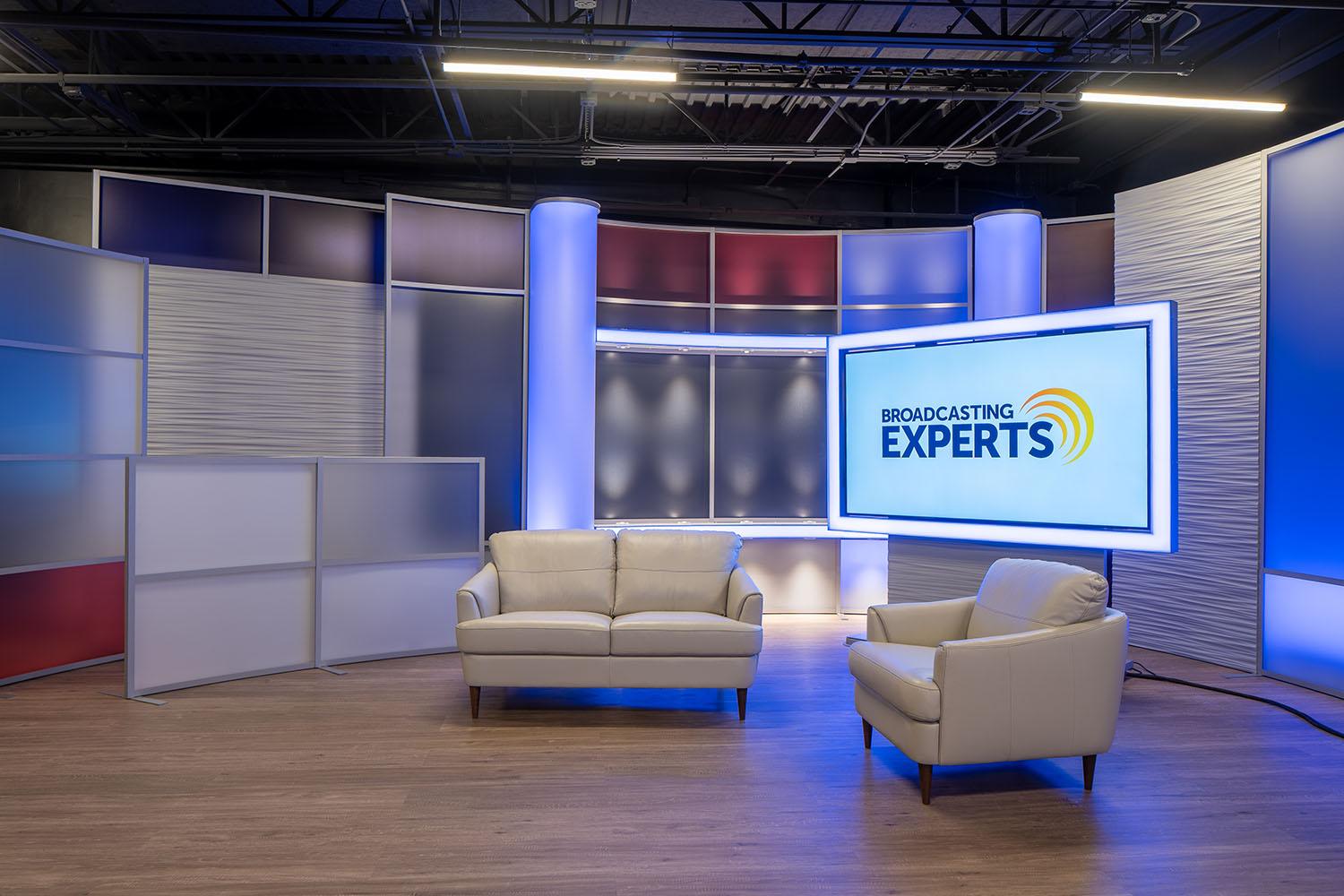 Extra Small Classic Wide Angle News Desk | Broadcast Desk ...