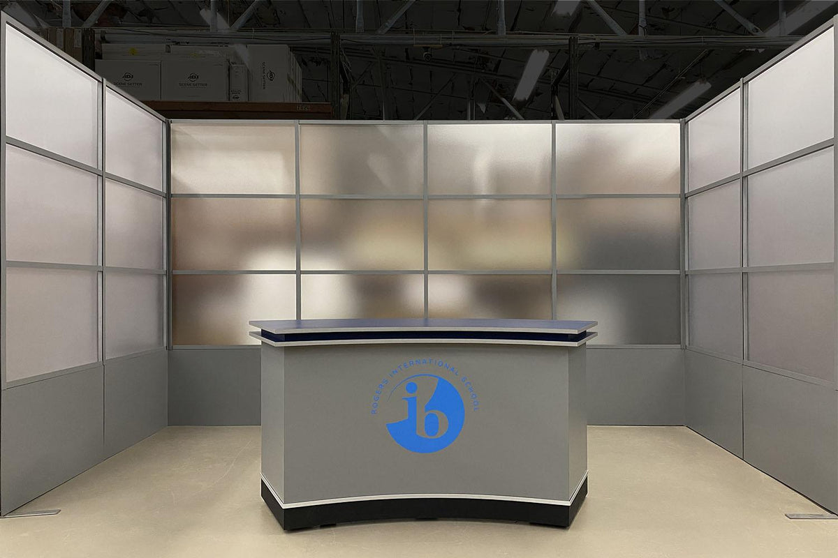 Simple Two Corner Set | Broadcast Studio Solutions – TVsetdesigns.com