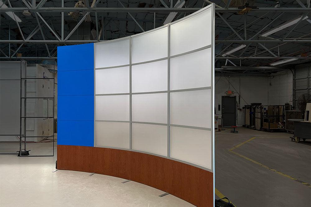 Simple Curve Set | TV Studio Background – TVsetdesigns.com