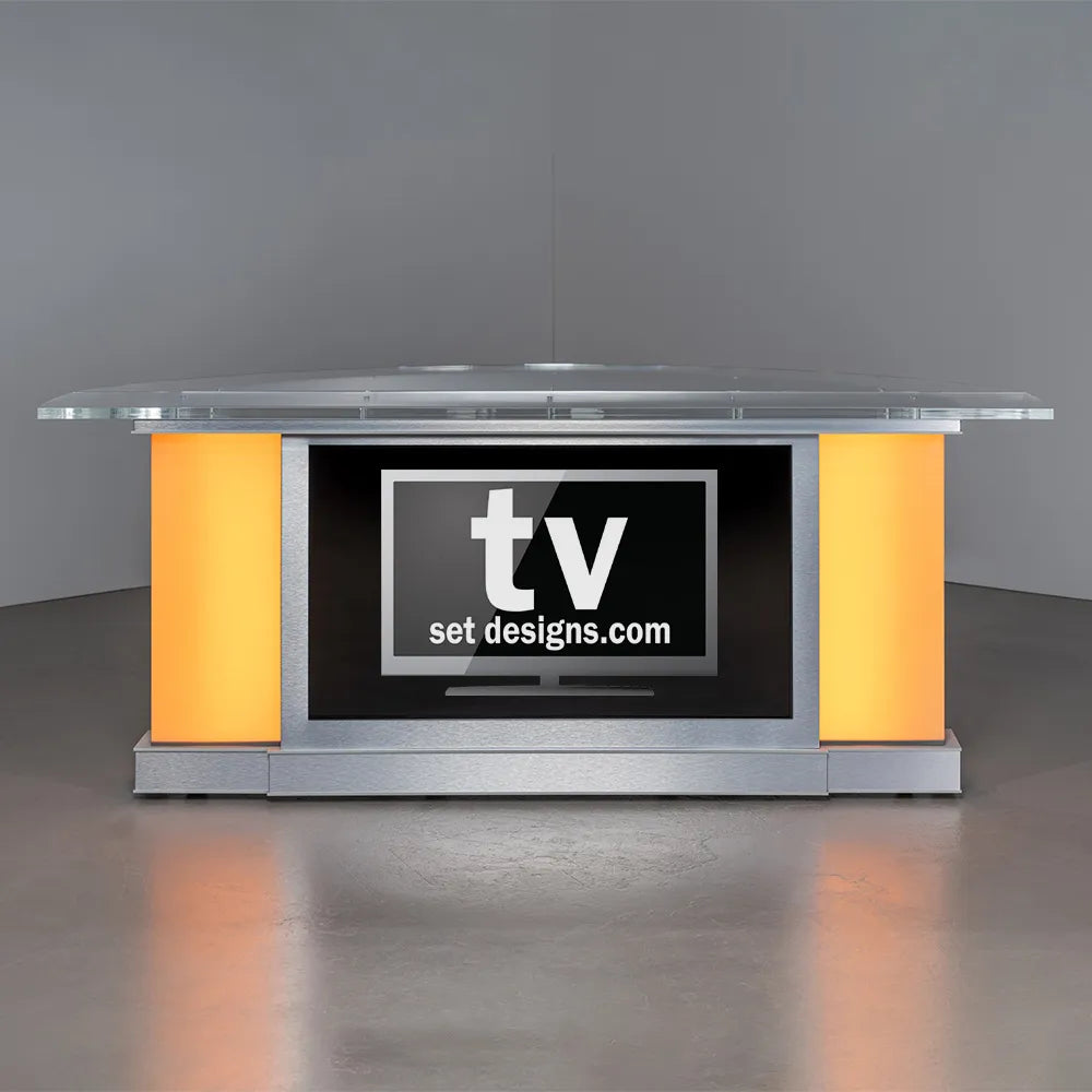 Monitor Monolith Desk | Broadcast Studio Furniture – TVsetdesigns.com