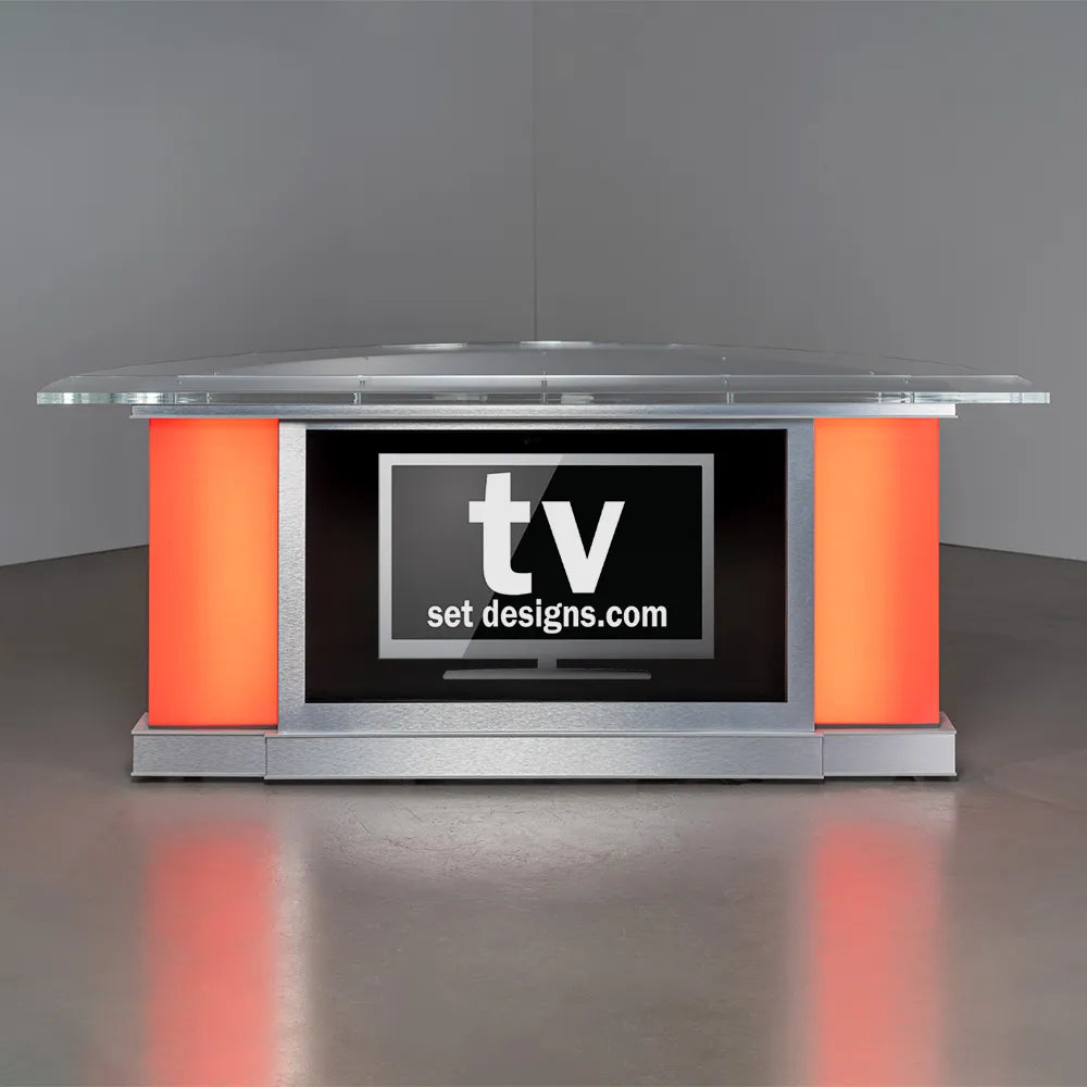 Monolith News Desk | Broadcast Studio Furniture – TVsetdesigns.com