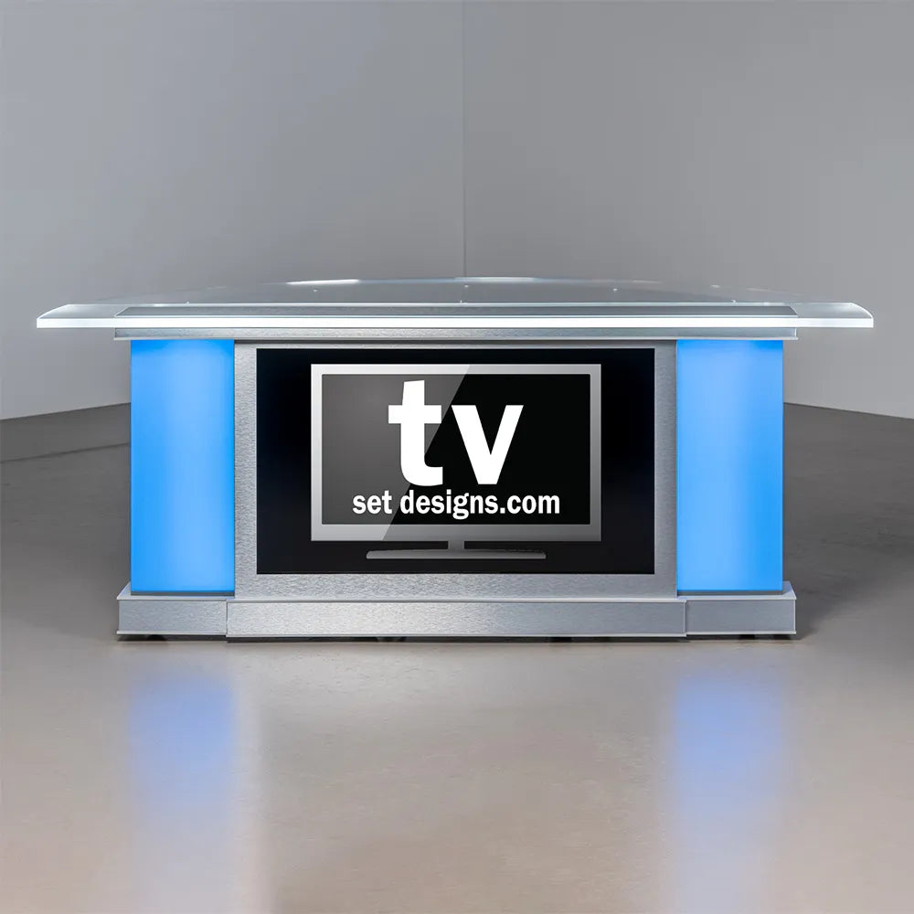 Monolith News Desk | Broadcast Studio Furniture – TVsetdesigns.com