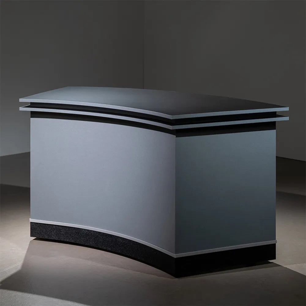 Quick Ship Medium Curve News Desk – TVsetdesigns.com