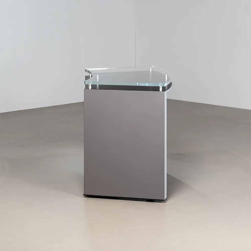 Small Curve Desk with Acrylic Top – TVsetdesigns.com