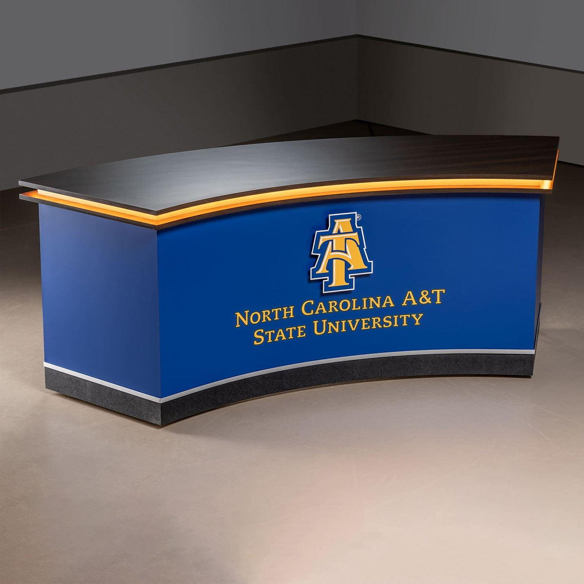 Large Curve Desk | Broadcast Furniture – TVsetdesigns.com