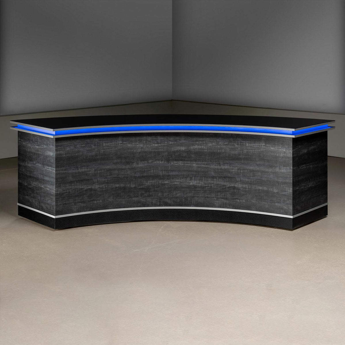 Extra Large Curve Desk | Broadcast Furniture – TVsetdesigns.com